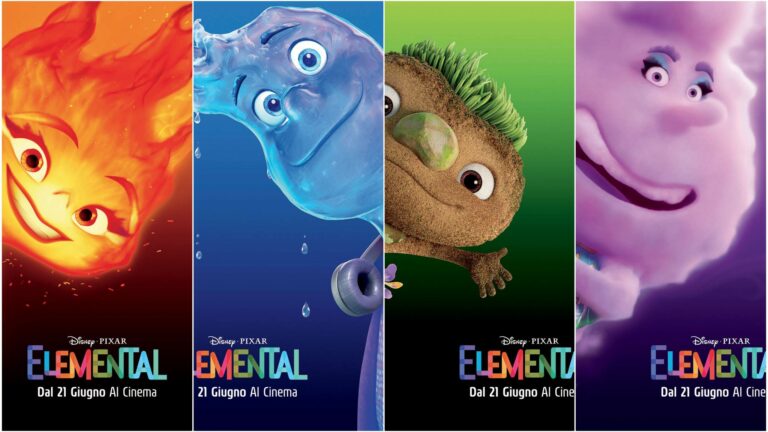 Elemental: i character poster dedicati ai personaggi di Ember, Wade ...