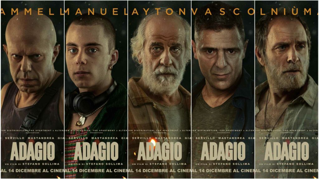 Adagio: i character poster dedicati ai protagonisti del film di Stefano ...