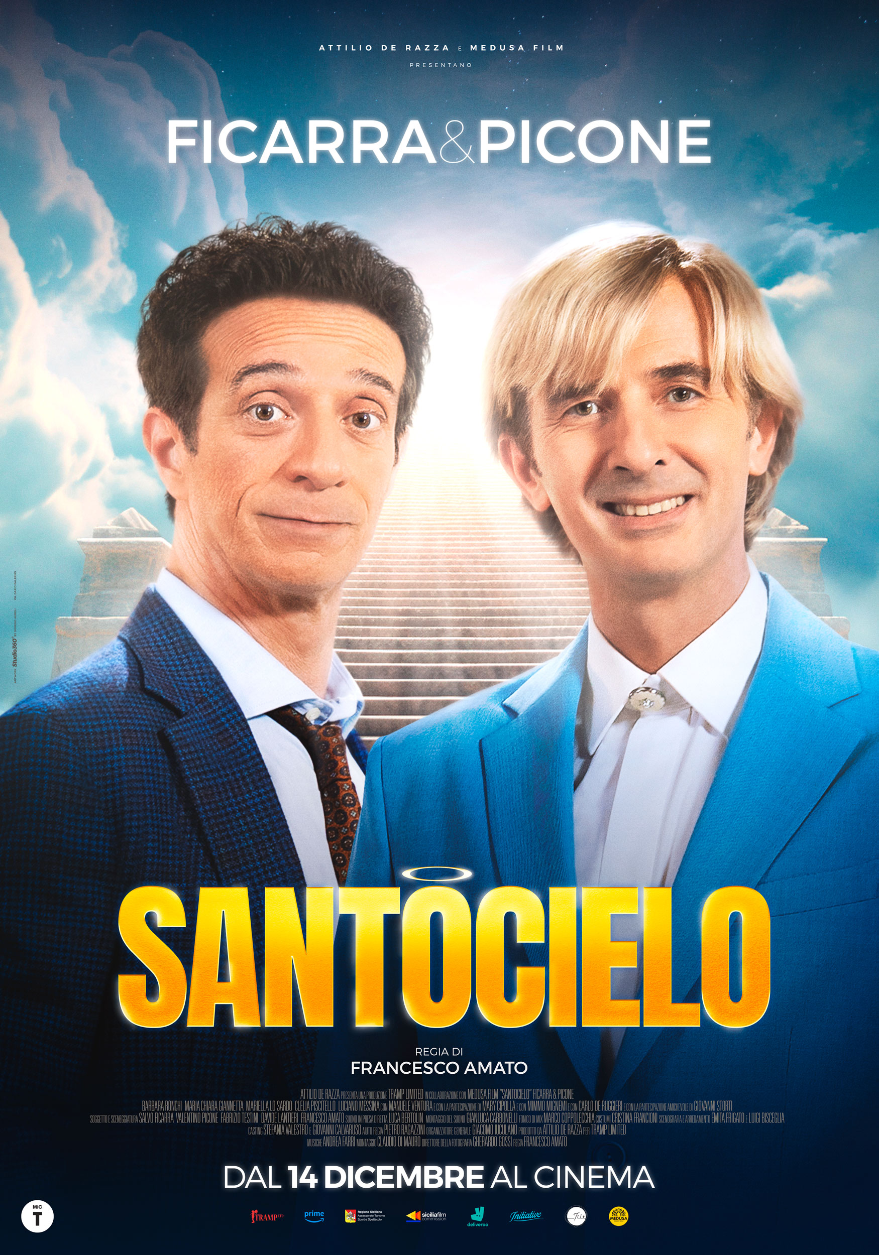 Santocielo: il poster ufficiale del film con Ficarra e Picone - Thinkmovies