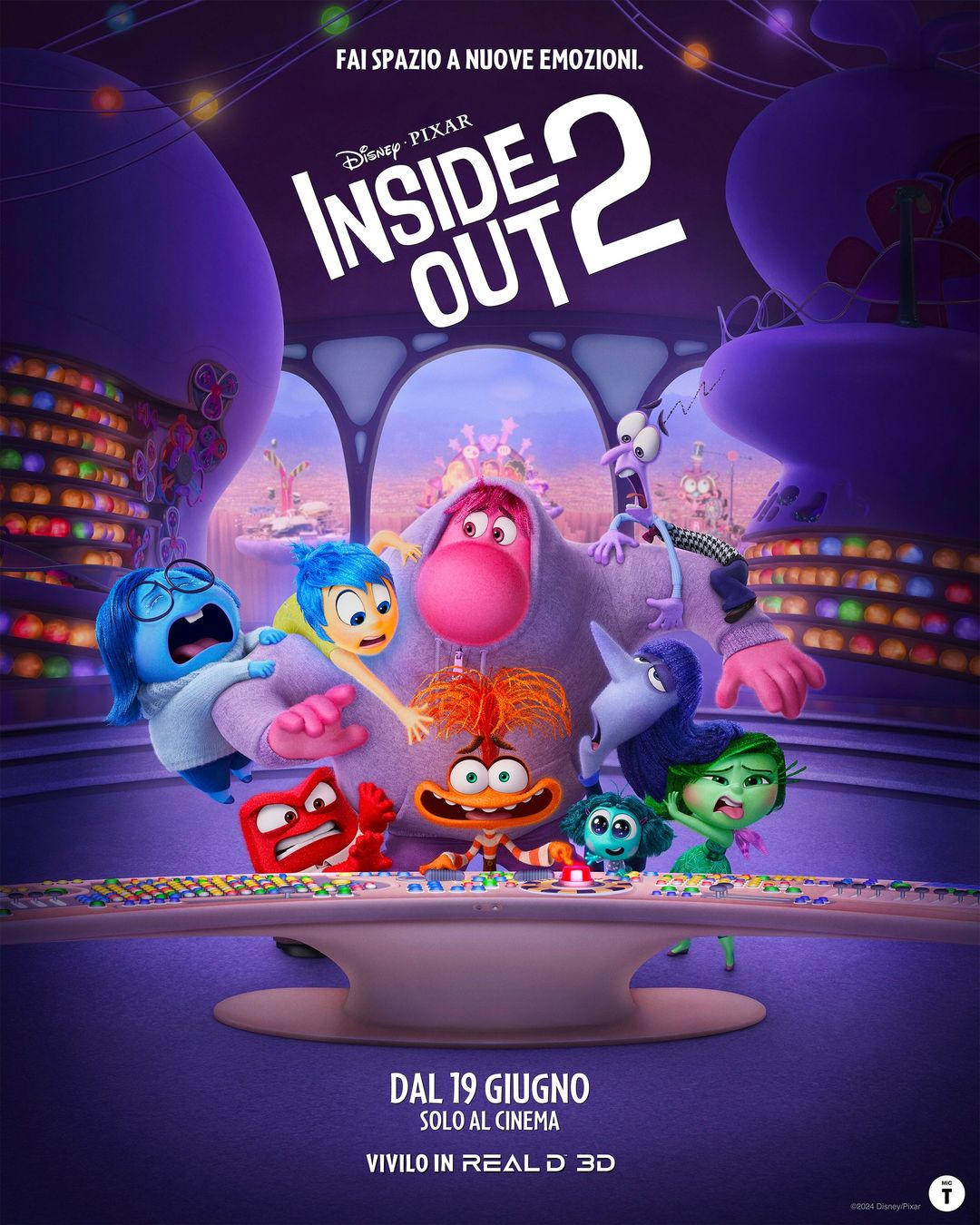 Inside Out 2: agli art work RealD3d, Dolby e IMAX del film nei cinema dal 19 giugno - Thinkmovies