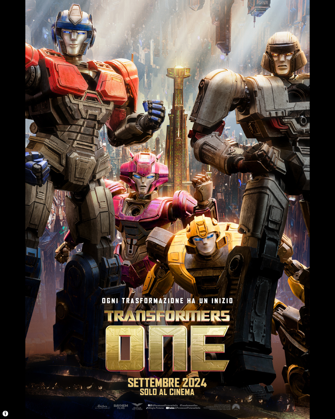 Transformers One: il taeser poster e character poster del film animato ...